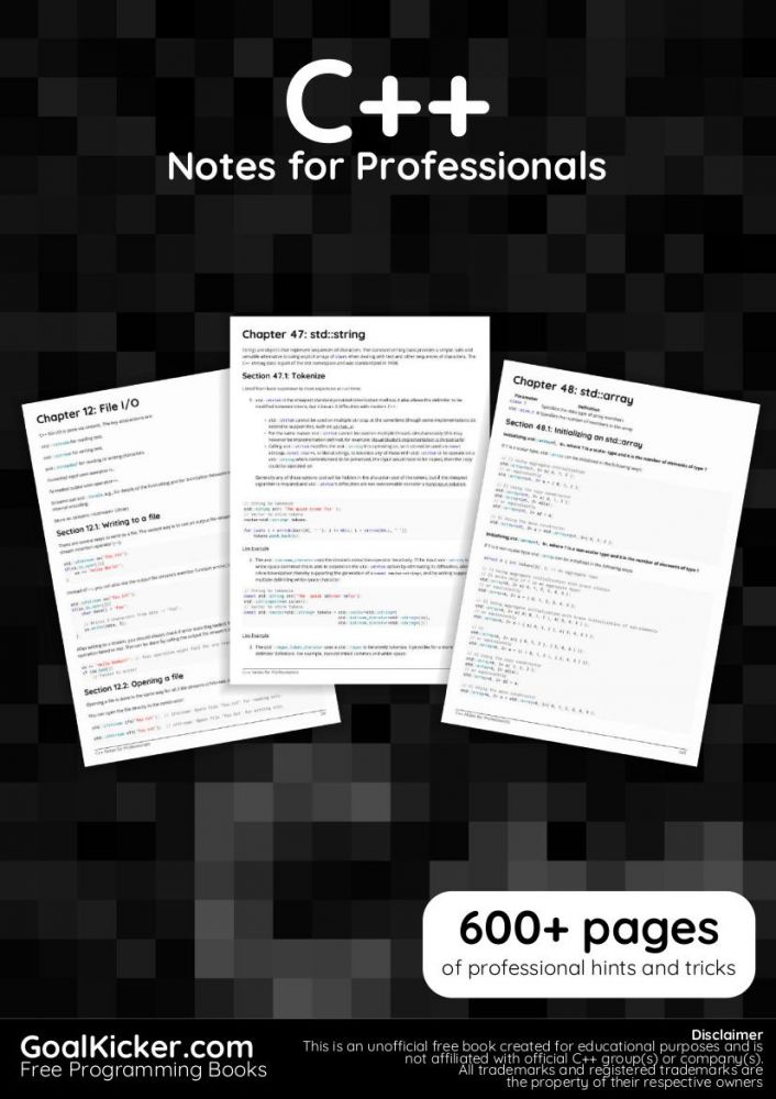 C++ Notes for Professionals.pdf - Free download books