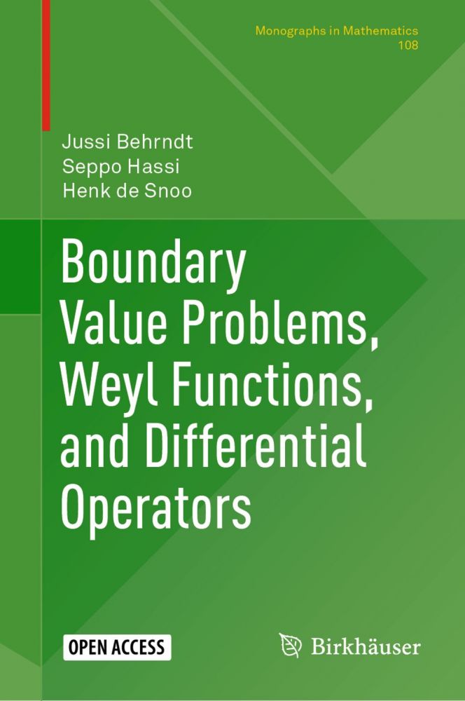 Boundary Value Problems, Weyl Functions, and Differential Operators.pdf - Free download books