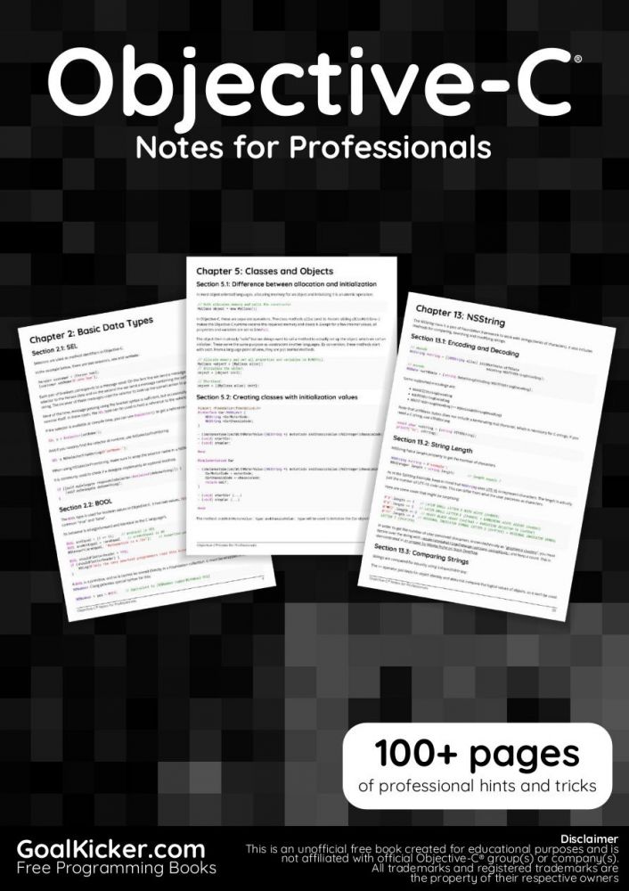Objective C Notes For Professionalspdf Free Download Books
